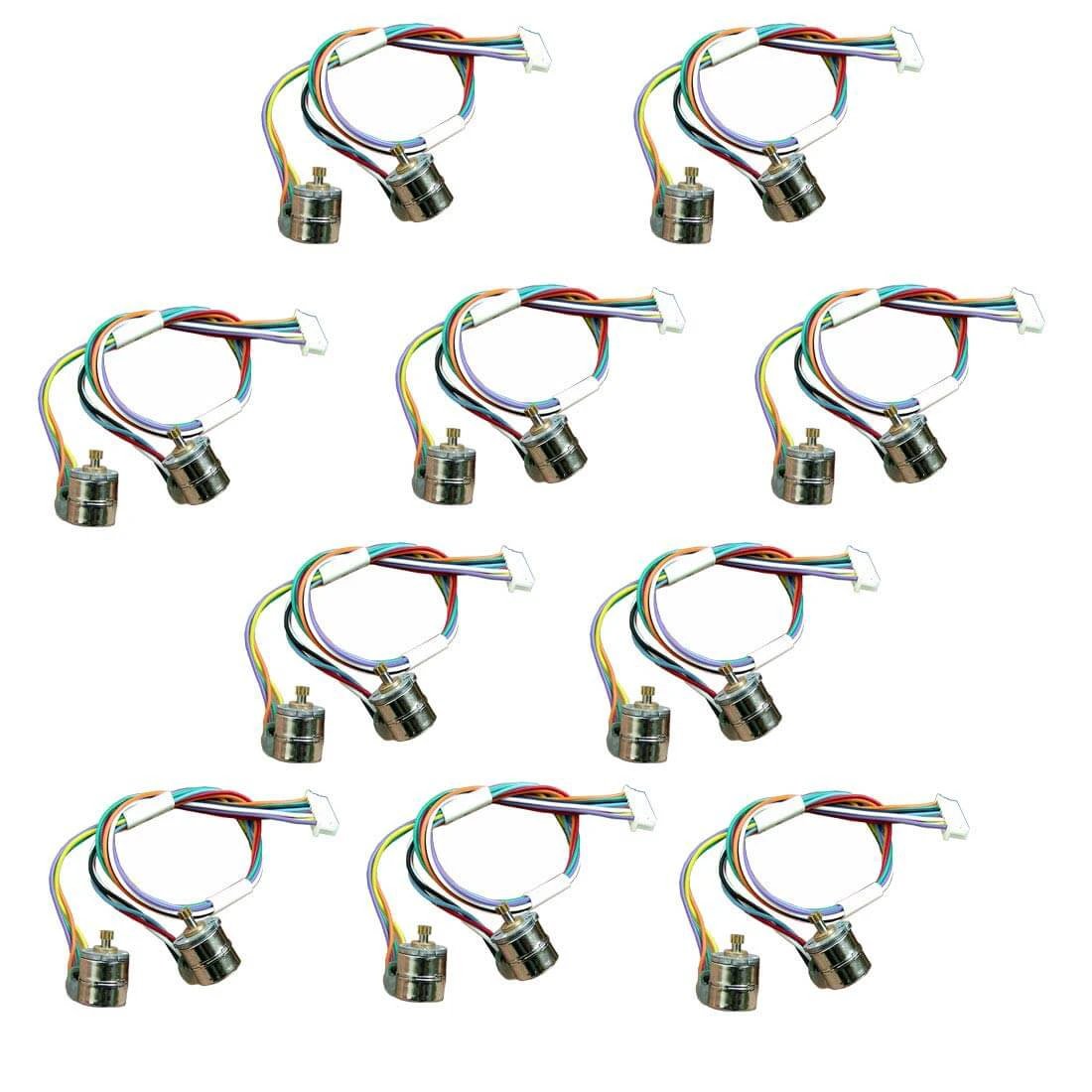 10 pair 8mm Micro Stepper Motor 2-Phase 4-Wire DC 5V