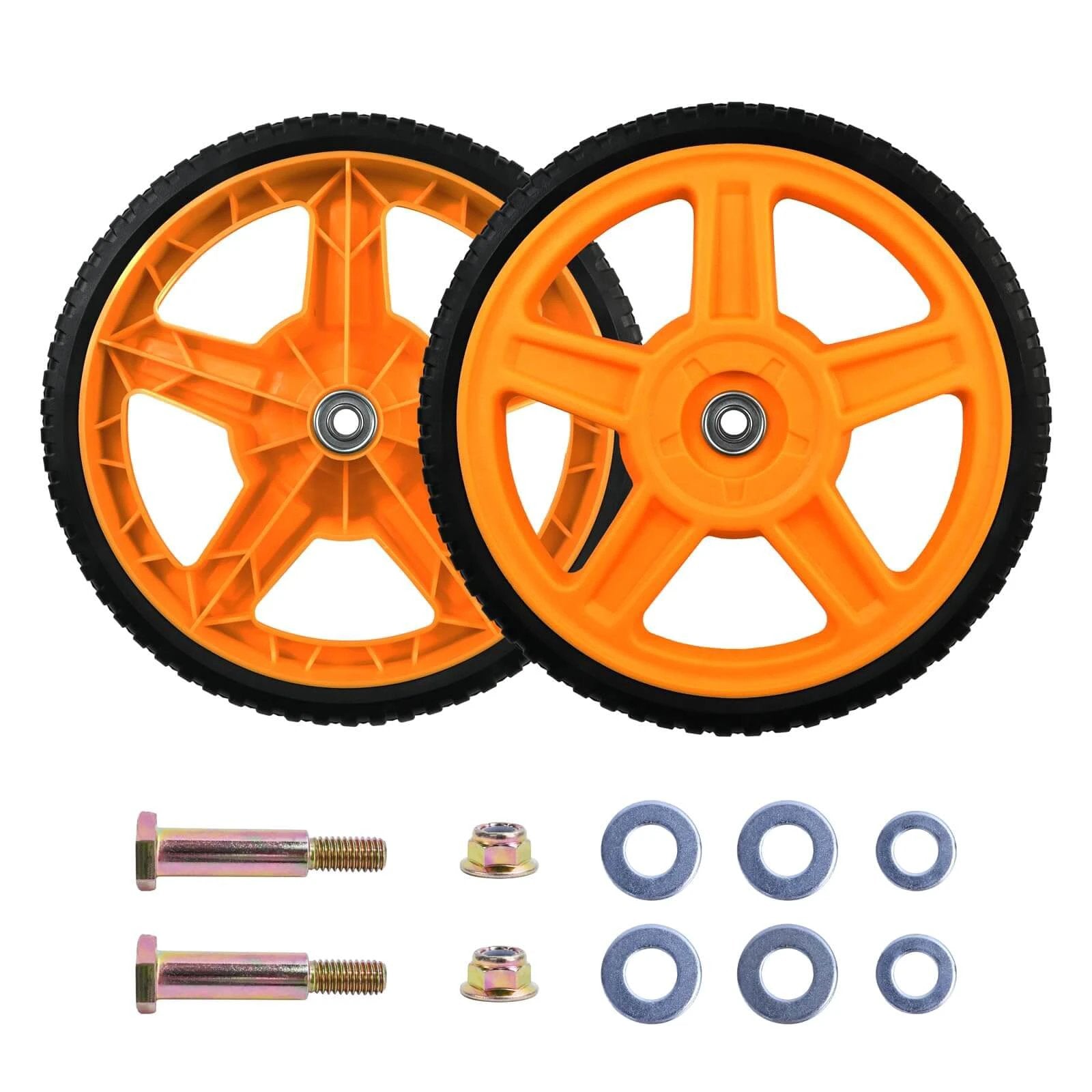 12 Inch Lawn Mower Wheels Push Mower Replacement 2 Pack