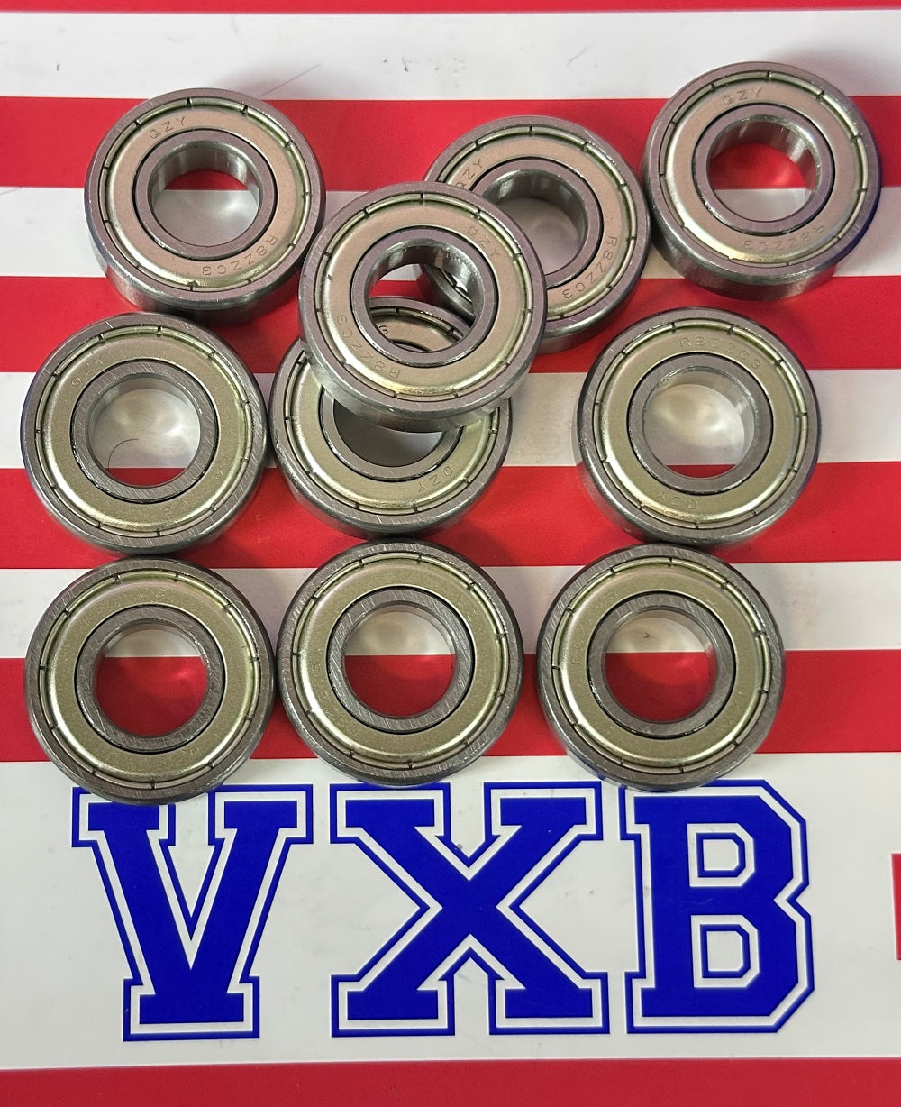 10-Pack Bearings R8ZZ 1/2" x 1-1/8" x 5/16"inch
