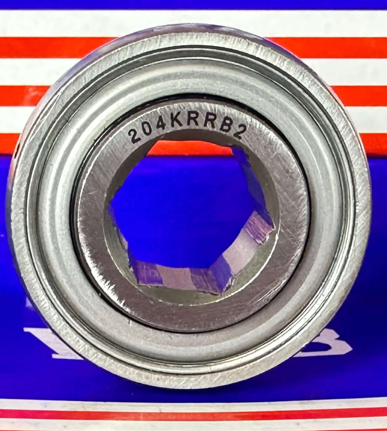 204KRRB2 Agricultural Machinery bearing - Two Single lip Seals & Hex ...