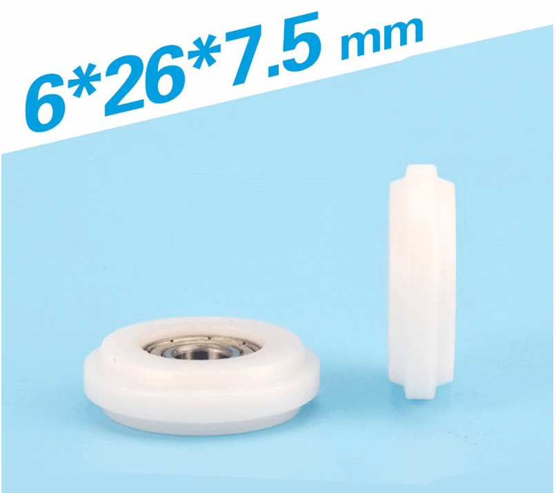 2020 Aluminum Extrusion Profile 6mm Bore 26mm POM Plastic Y