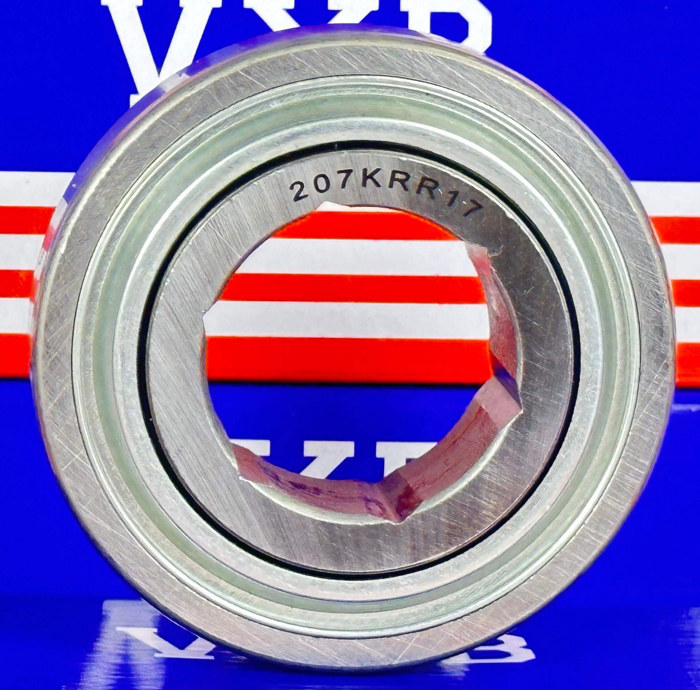 207KRR17 Agricultural Bearing Hex Bore 1-1/4" Bore... – VXB Bearings