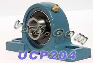 20mm Bearing UCP-204 + Pillow Block Cast Housing Mounted