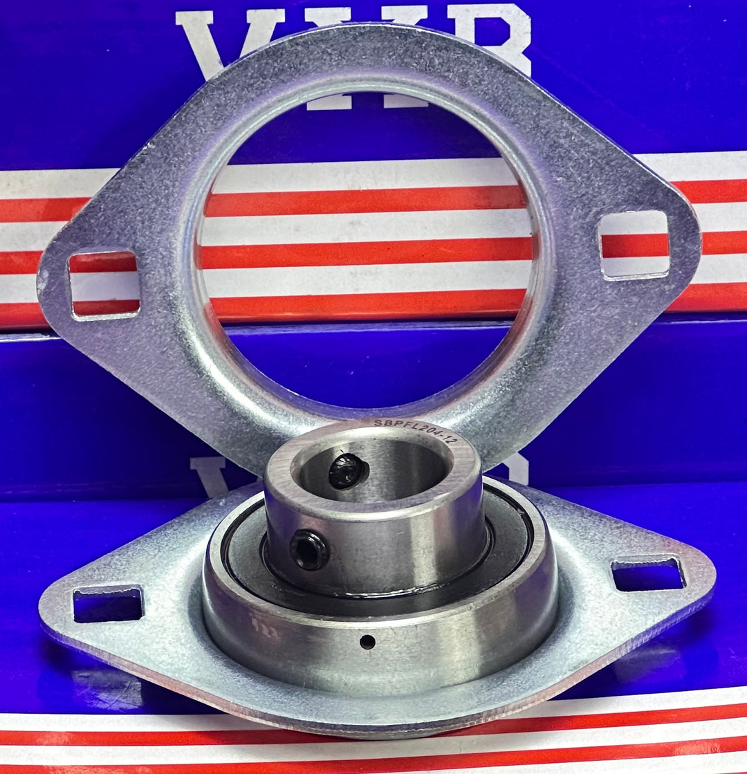 SBPFL204-12 3/4" Pressed Steel Bearing 2-Bolt Flanged