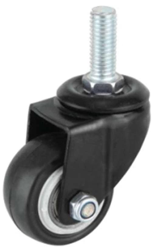 3" inch Caster Wheel - PVC M12 Threaded Stem designed for