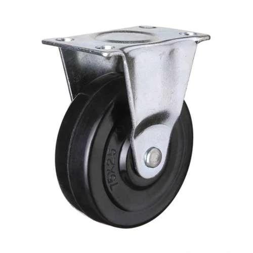 40mm Caster Wheel 44 Lbs Fixed Rubber Mount
