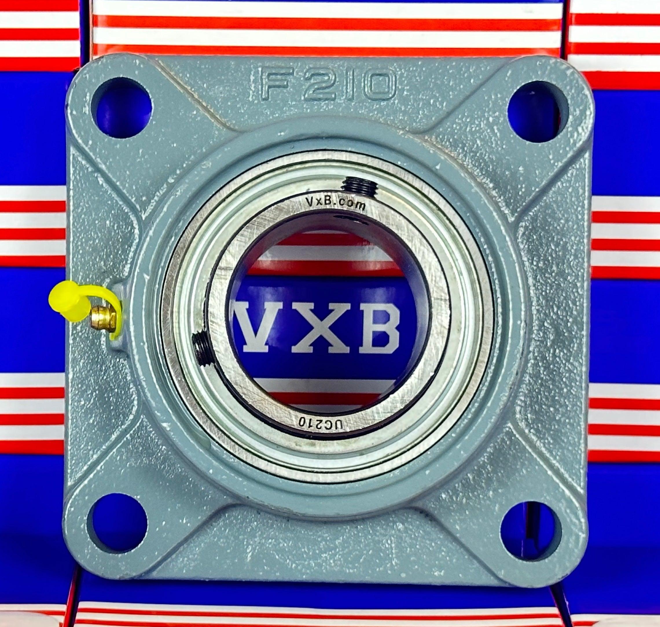 Mounted Bearing 2 Bearing UCF210-32 + Square Flanged Cast Housing s Ucf ...