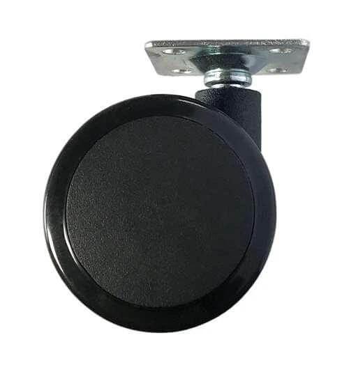 60mm Caster Wheel 77 Lbs - Brake Nylon - PVC