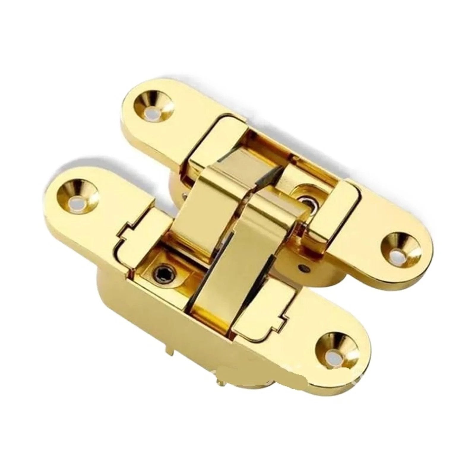Invisible Cross Door Hinge Gold 180°