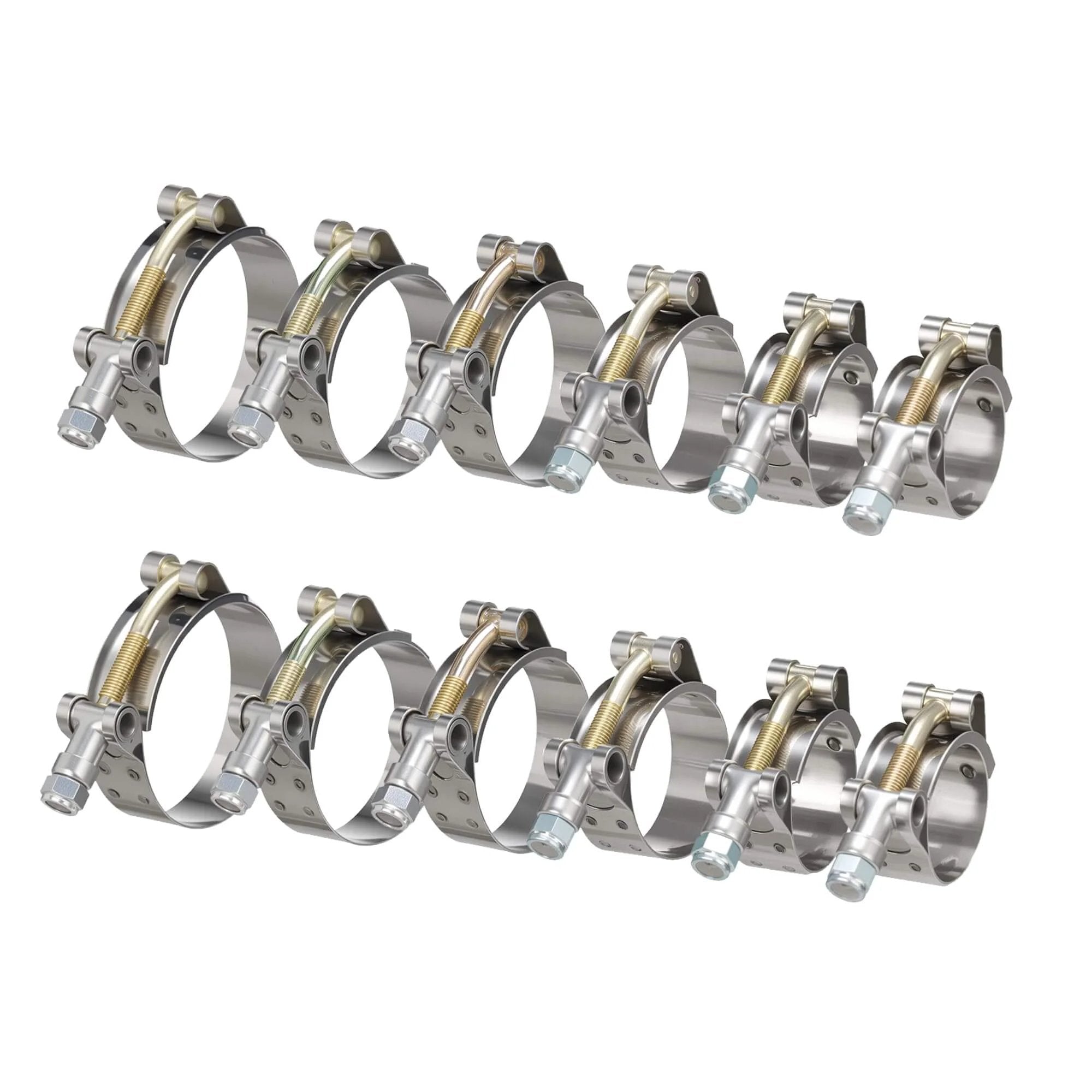 Heavy Duty Stainless Steel Hose Clamps Set 20-Piece