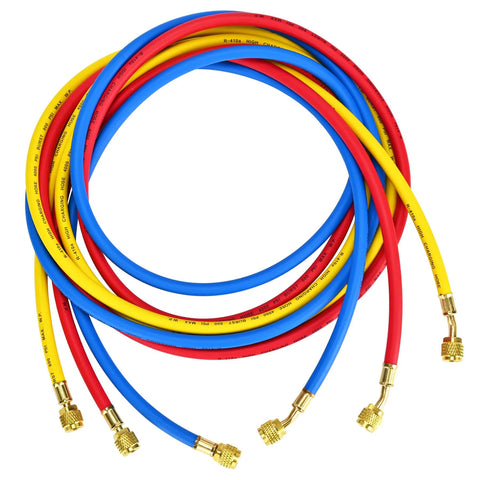 Heavy-Duty Refrigerant Charging Hose Set 96in