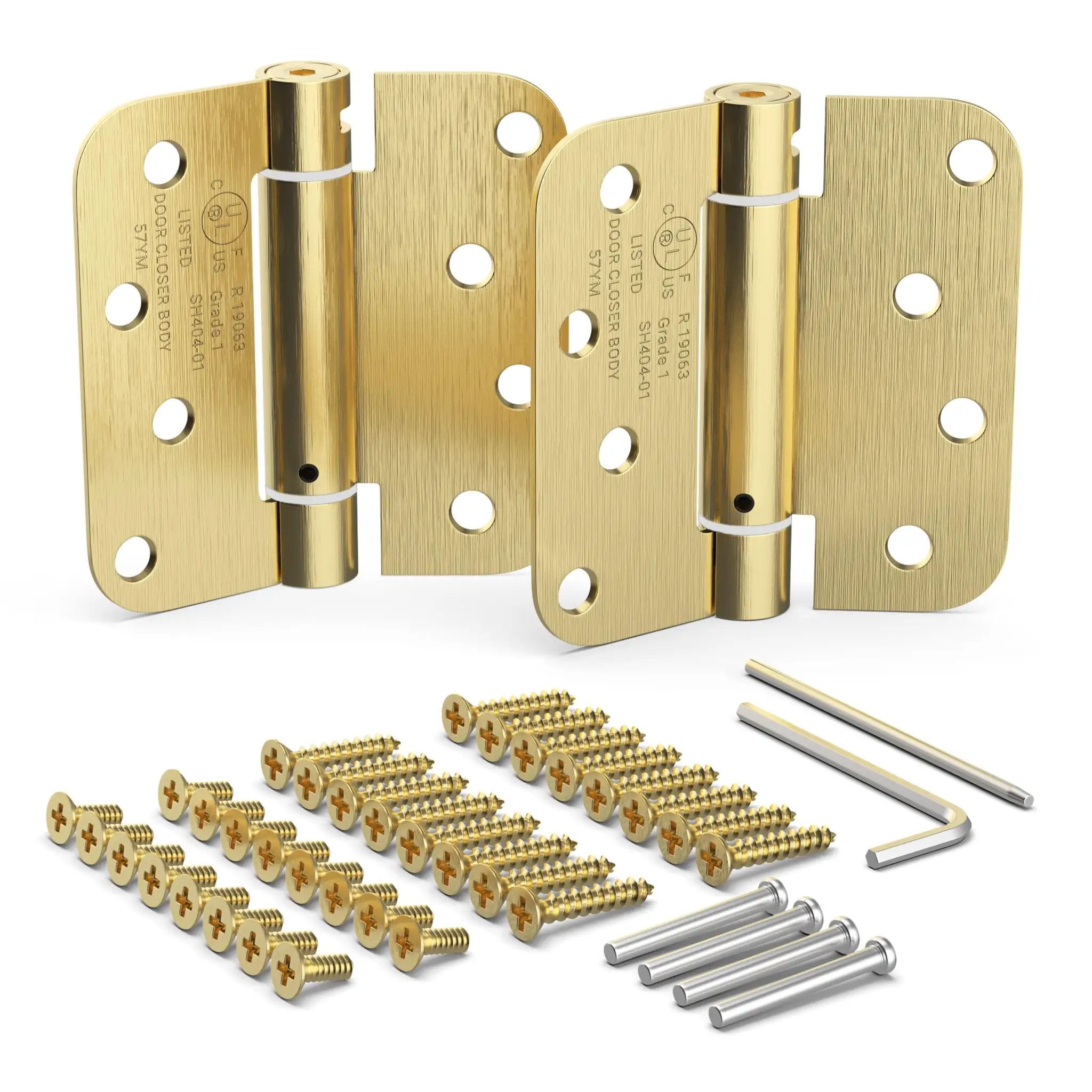 Spring Loaded Self Closing Door Hinges Kit