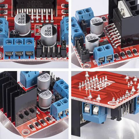 Beefed Up Dual L298N H-Bridge Driver Module