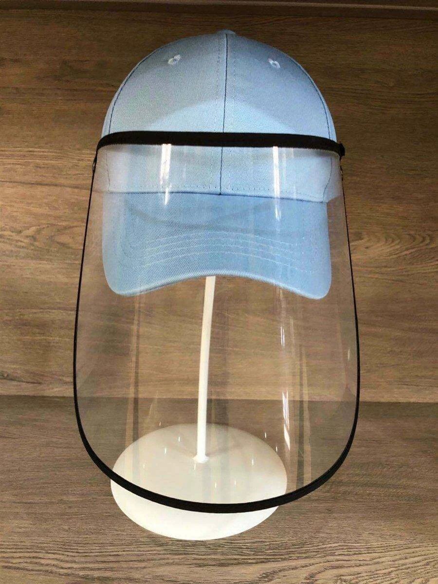 Baby Blue Ball Cap - Face Shield - Buy Now