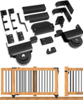 Heavy Duty Sliding Gate Kit Black Hardware