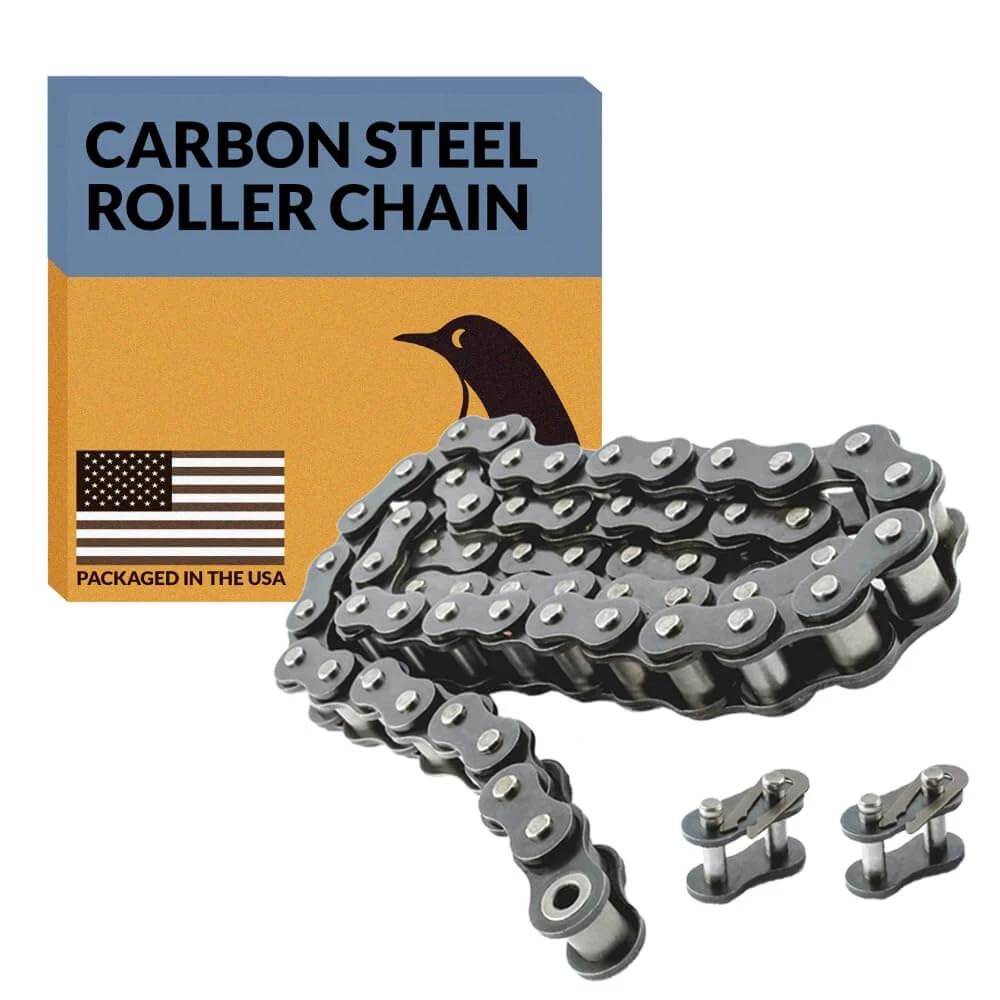 #60 Roller Chain - 10 Feet + 2 Free Connecting Links