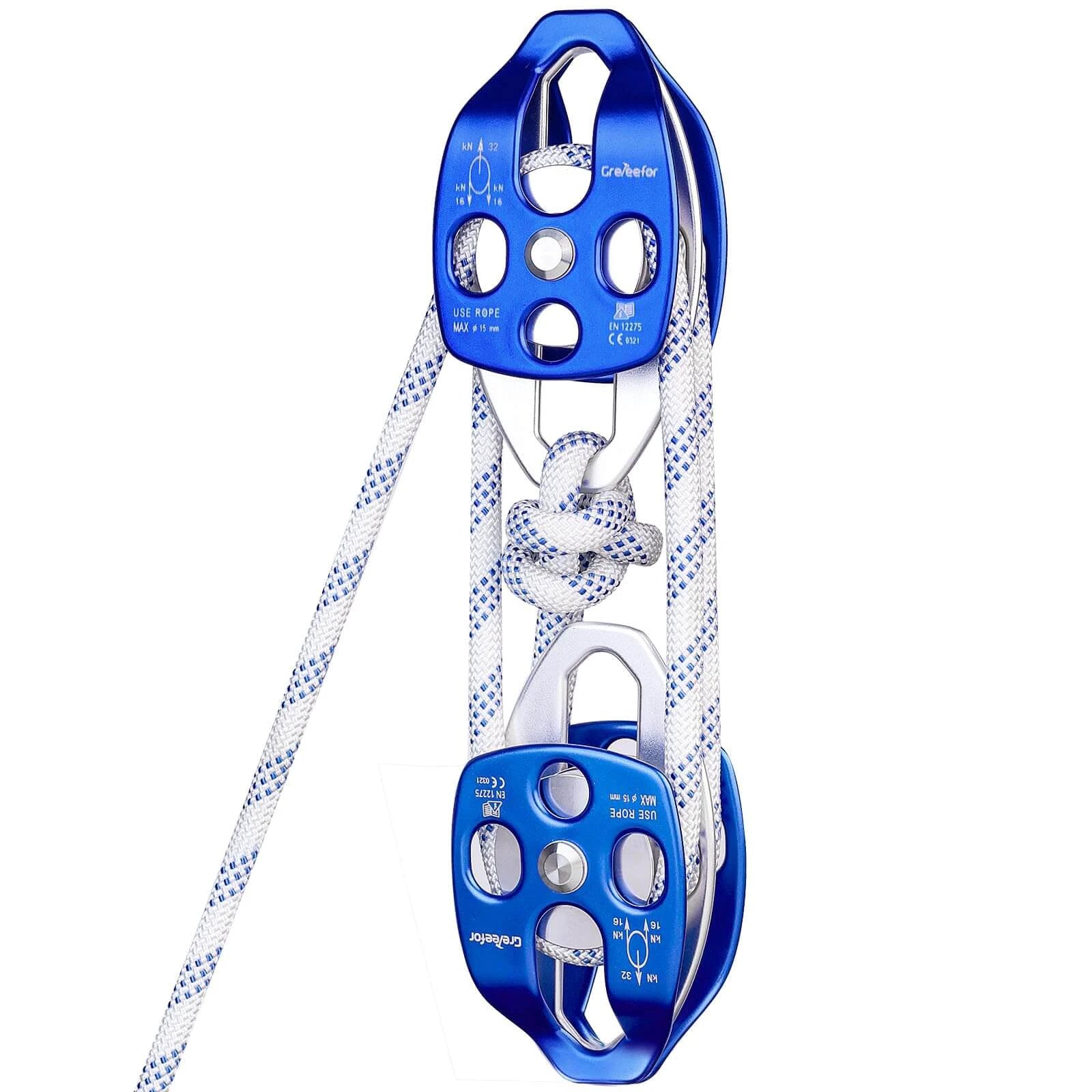 Heavy-Duty Pulley 7700 LB 4:1 Ratio Strength