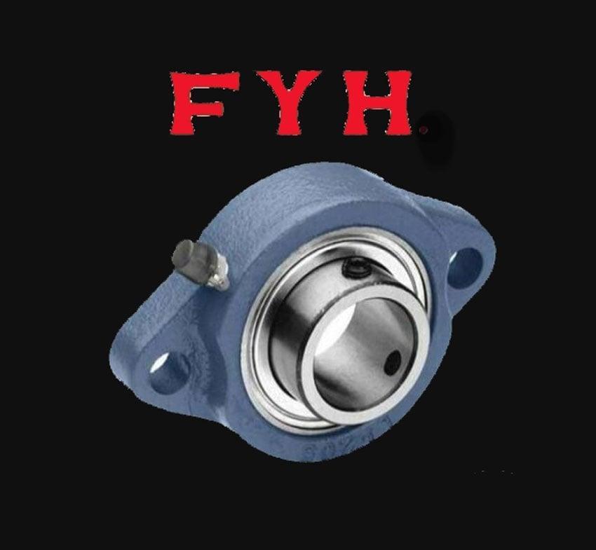 FYH BLF201-8 1/2" 2-Bolt Flange Bearing, Set Screw Lock