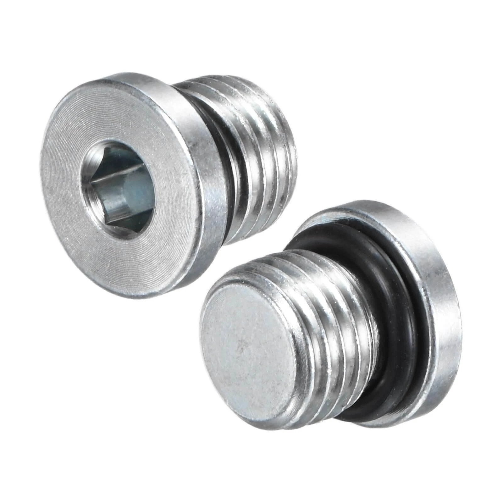 7/16-20 UNF Inner Hex Pipe Plug with O Ring 6 Pack