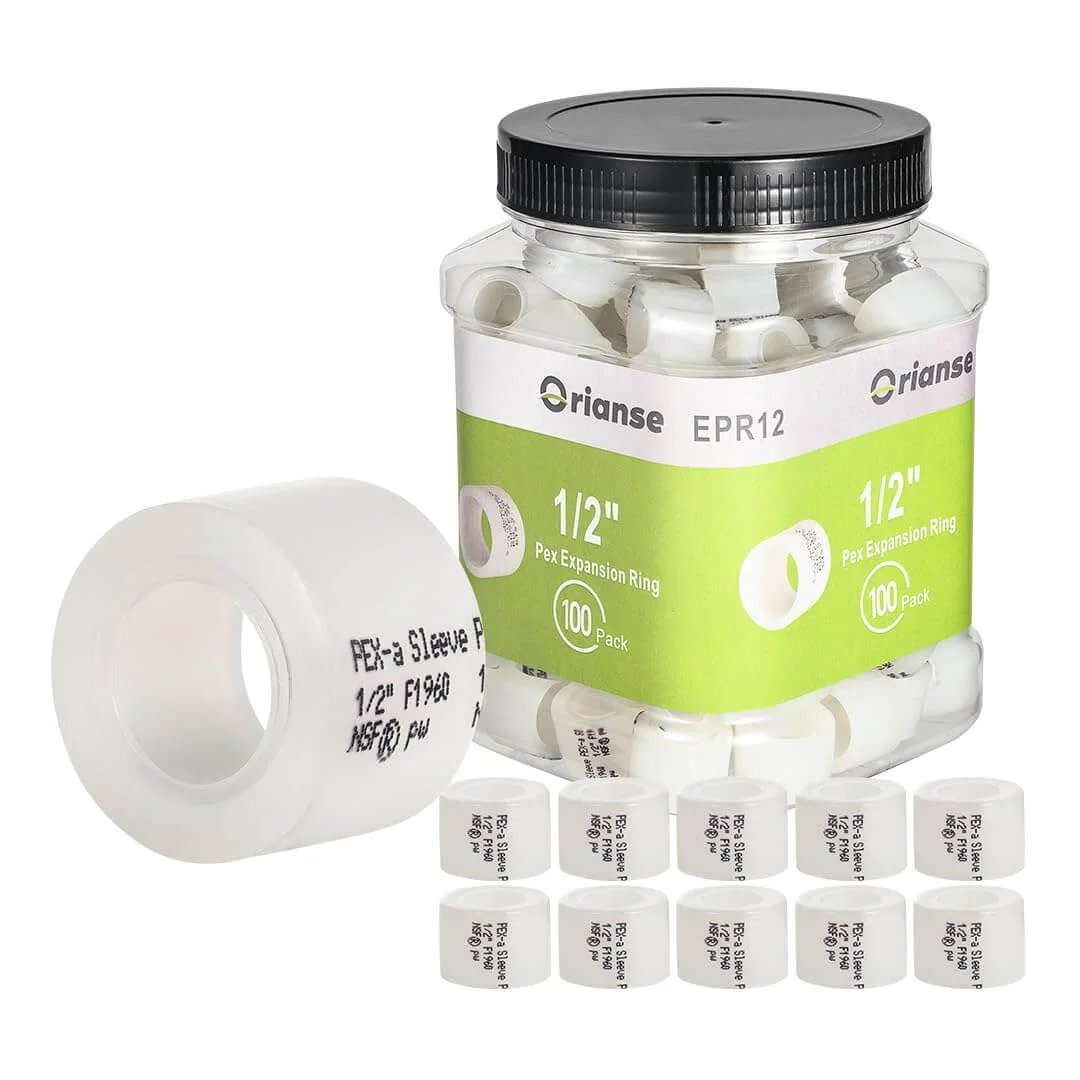 PEX A expansion rings 1/2 inch - 100 Pack