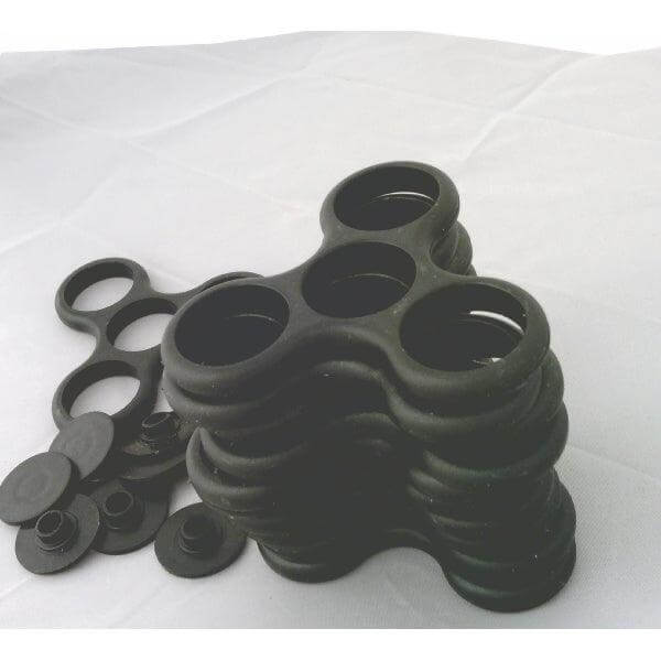 100-Pack Fidget Hand Spinner Black Frame - 2 Caps - Buy Now