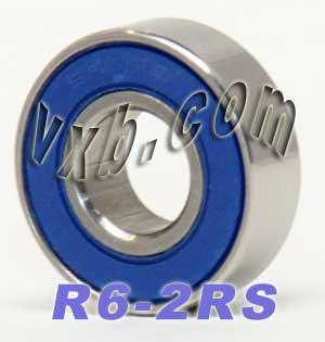 R6-2RS Ball Bearing 3/8" x 7/8" x 9/32" - Miniature - Sealed