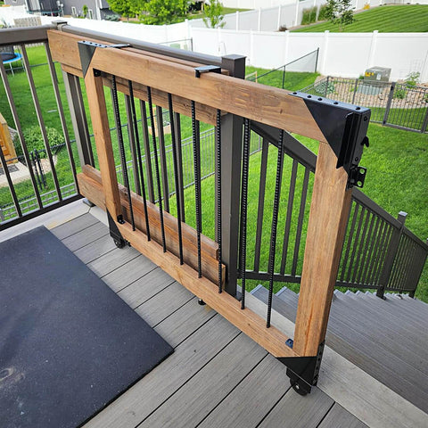 Heavy Duty Sliding Gate Hardware Kit with Latch