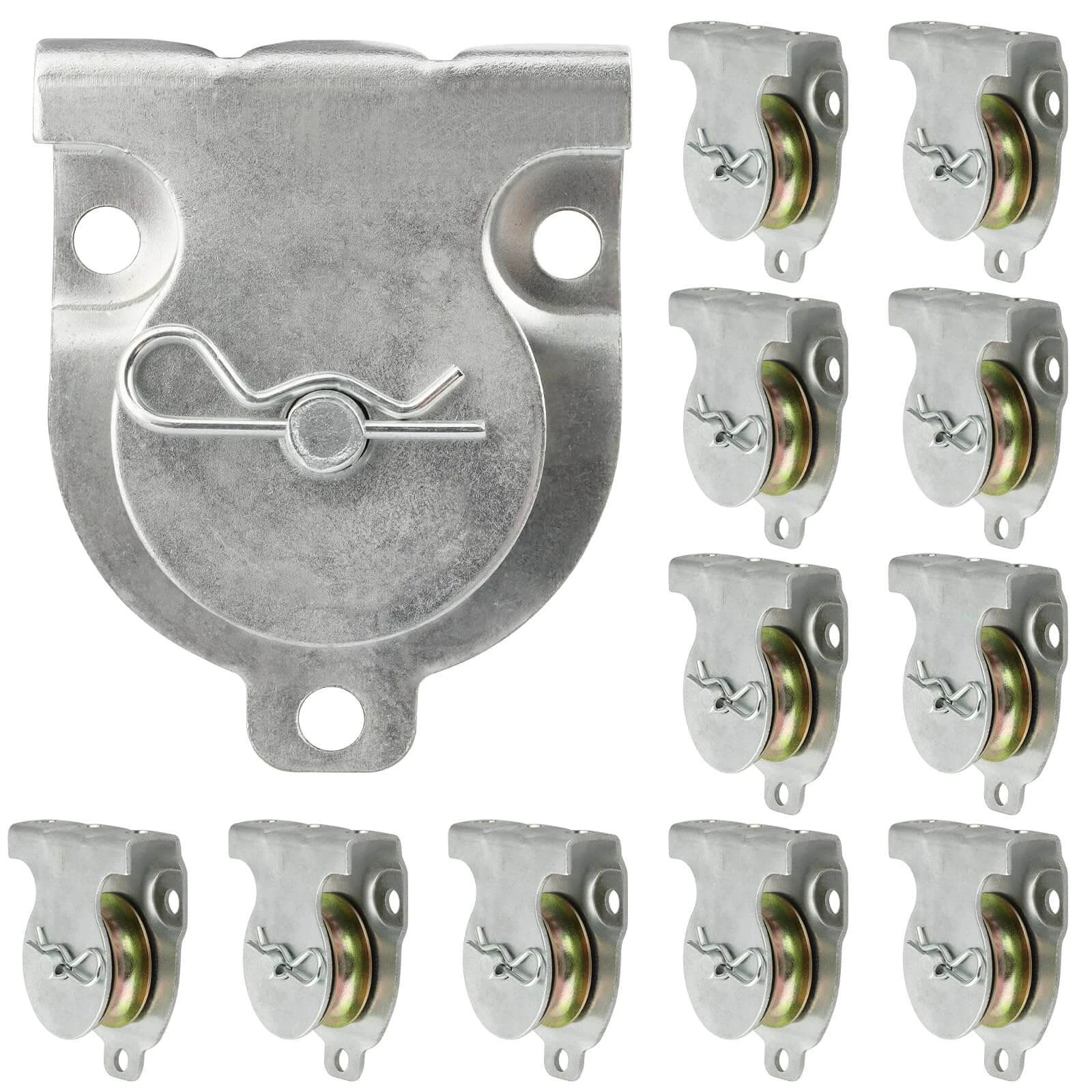 12 Pcs Wall Mount Pulley, Zinc Plated Pulleys