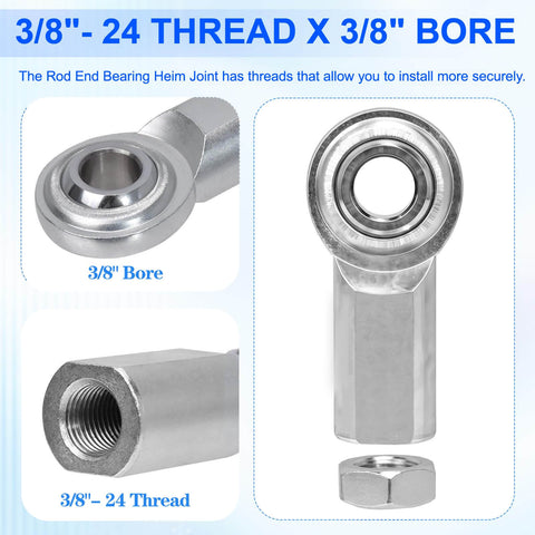 Adjustable 3/8-24 Turnbuckle Heim Joint Rod End